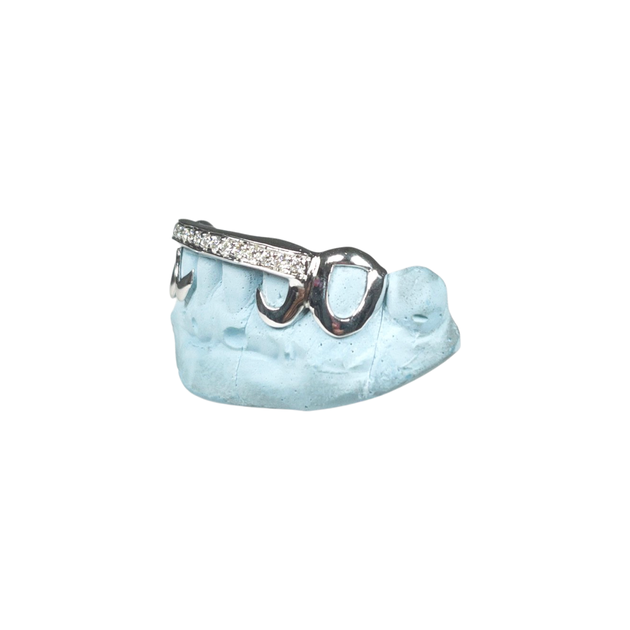 Custom Diamond Bar Grillz with Special Design – VVS Grillz