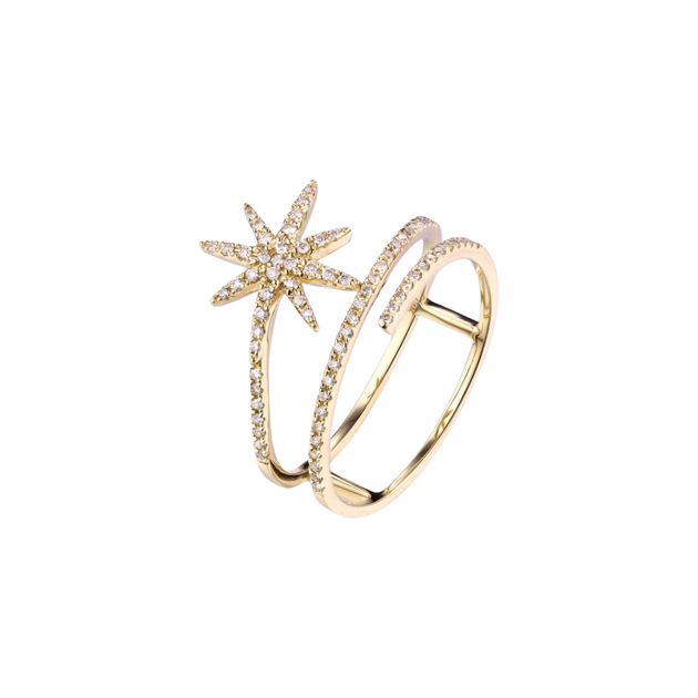 Wrap Around Star Ring – VVS Grillz